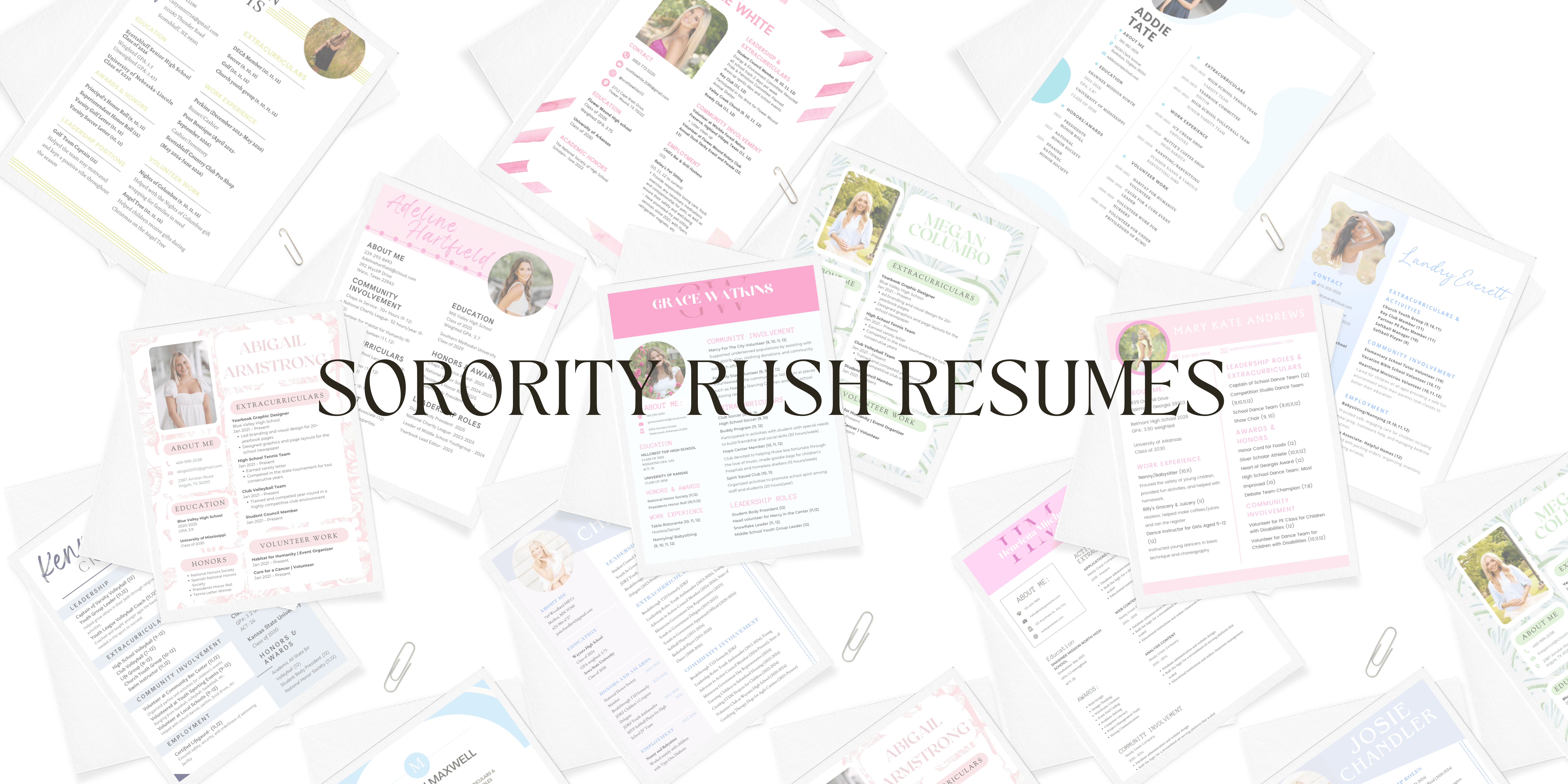 Custom Rush Resume | Rush Ready Checklist | Collegemate